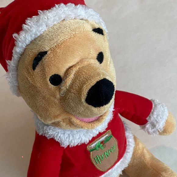 Disney | Holiday | Disneys Winnie The Pooh Antique Santa 5 Tall Plush ...